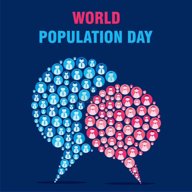 World Population Day Poster Design Stock Vector - Illustration of ...