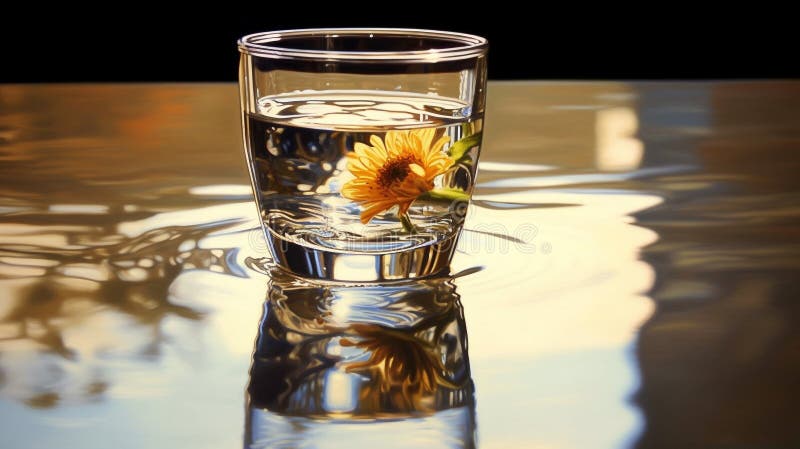 Generative AI, Reflections Reflections in Water, Glass To Create ...