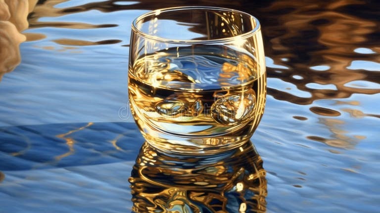 Generative AI, Reflections Reflections in Water, Glass To Create Artistic Compositions Stock ...