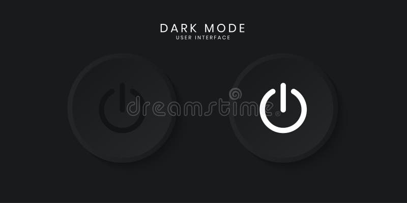 Creative Power on Off User Interface in Neumorphism Design. Stock ...