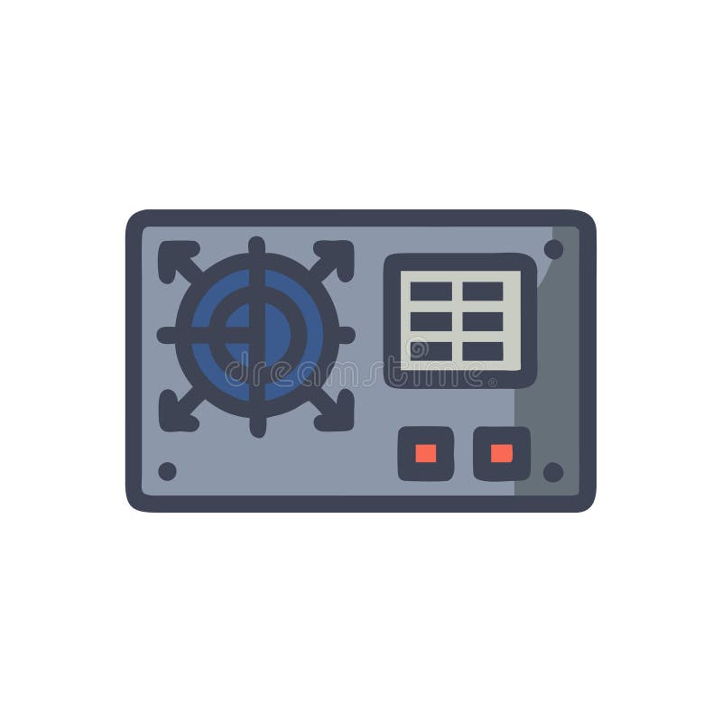 Creative Power Supply Icon Representation Stock Vector - Illustration ...