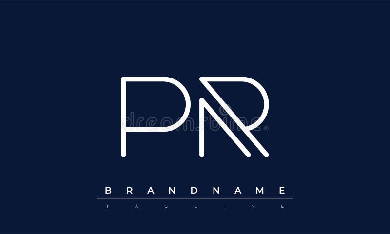 Creative PR Letter Initial Logo Vector Image Stock Vector ...