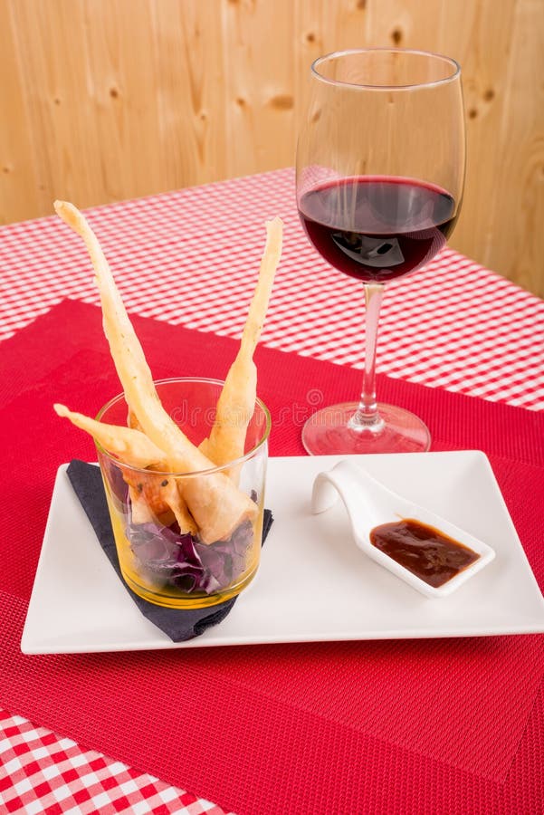 Creative prawn tapa stock photo. Image of tapas, fried - 82374274