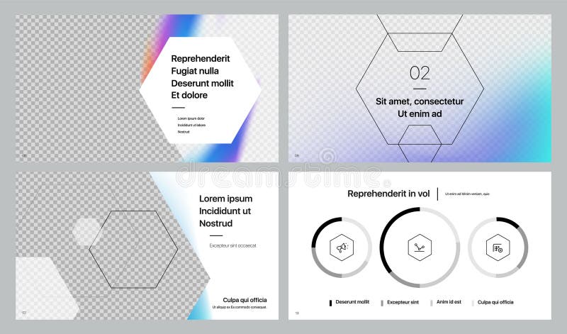 Creative Presentation Templates Elements on a White Background. Vector ...