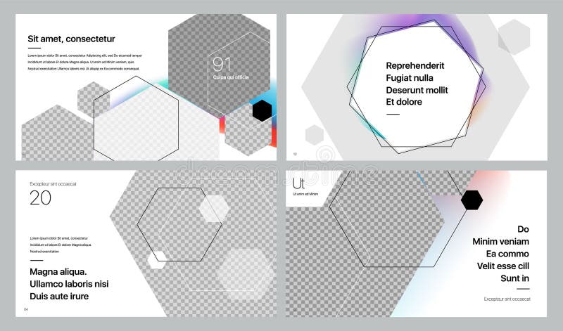 Creative Presentation Templates Elements on a White Background. Vector ...