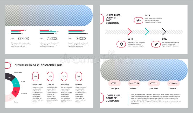 Creative Presentation Templates Elements on a White Background. Vector ...