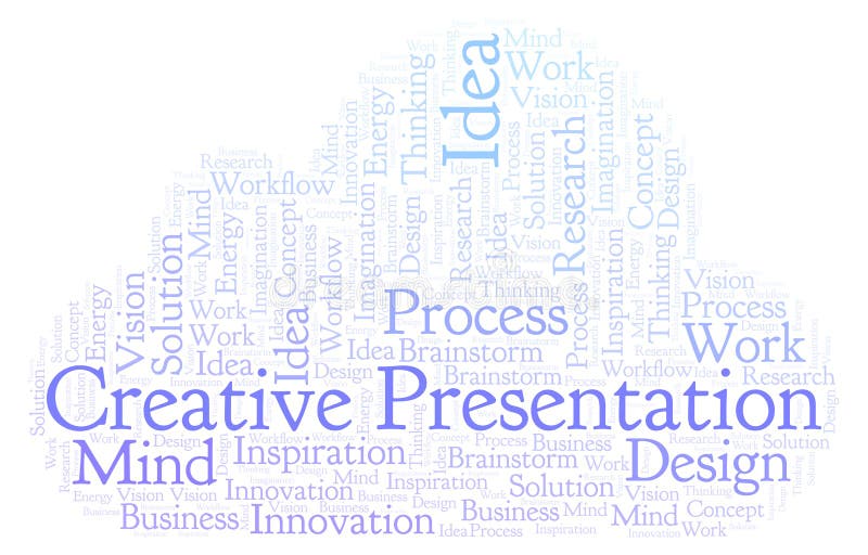 Creative Presentation Word Cloud, Made with Text only. Stock ...
