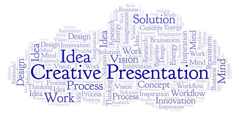 Creative Presentation Word Cloud, Made with Text only. Stock ...
