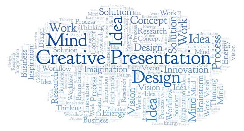 Creative Presentation Word Cloud, Made with Text only. Stock ...