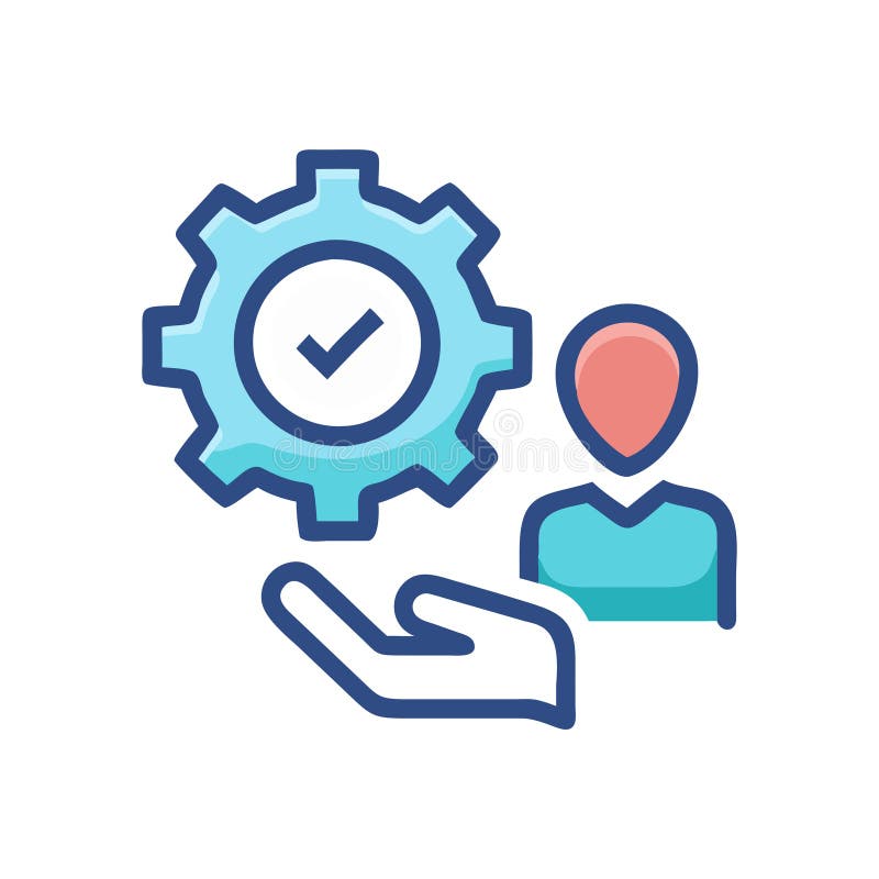 Creative Privilege Management Icon Representation Stock Illustration ...