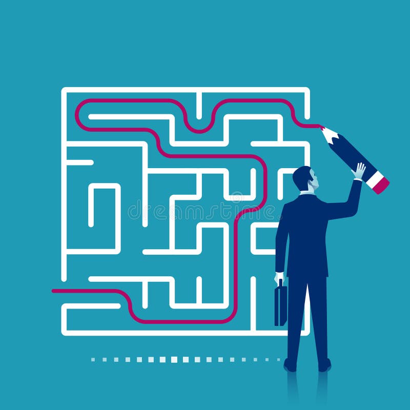 Creative Problem and Solving, Vector Flat Minimal Design. Stock Vector ...