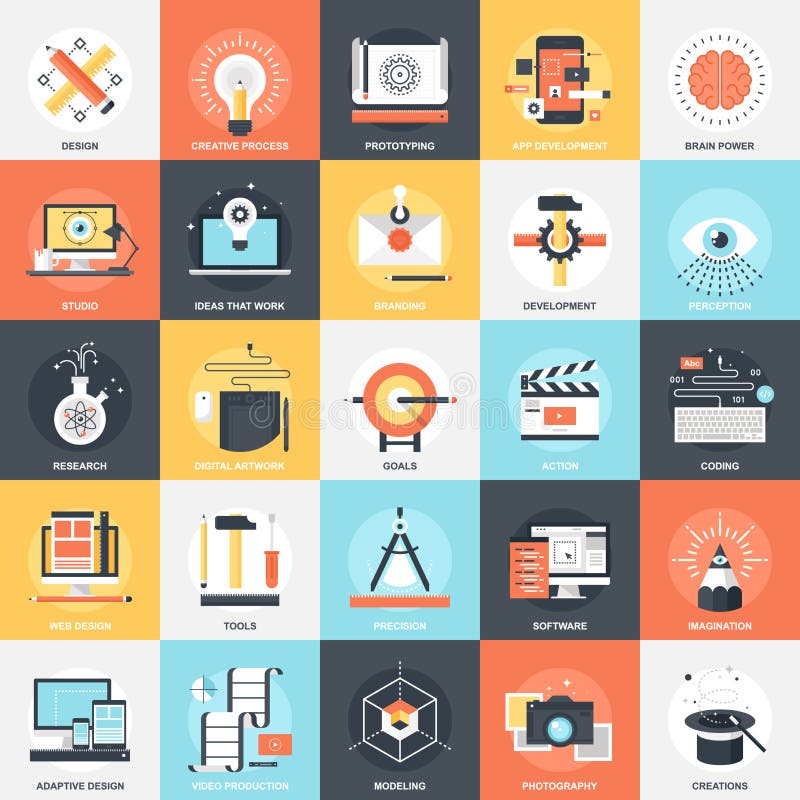 Creative Process stock vector. Illustration of graphic - 51232419