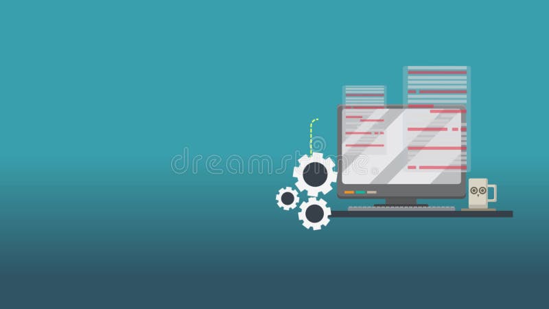 Creative Process Animation about Programer and Coding Theme Stock Video ...