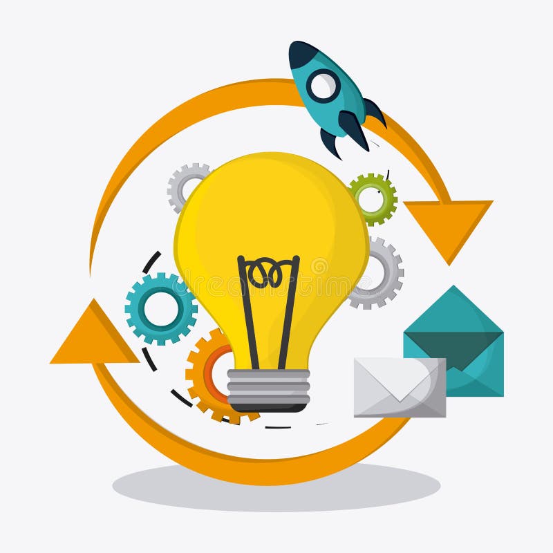 Creative Process Colorful Design, Illustration Stock Illustration ...