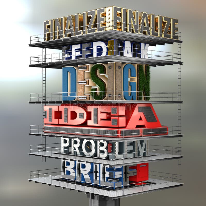 Creative process concept stock illustration. Illustration of knowledge ...