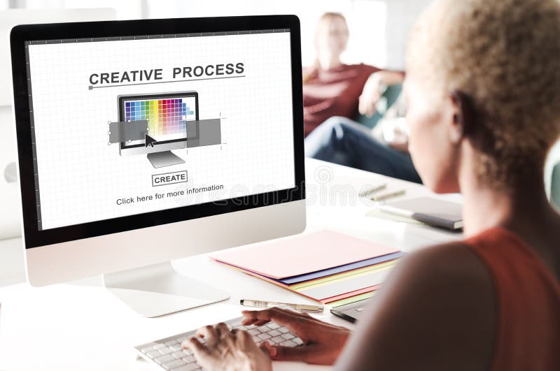 Creative Process Design Imagination Inspiration Concept Stock Image ...