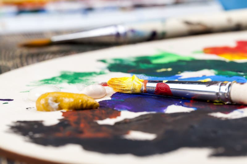 Creative Process of Drawing Stock Photo - Image of color, hobbies ...