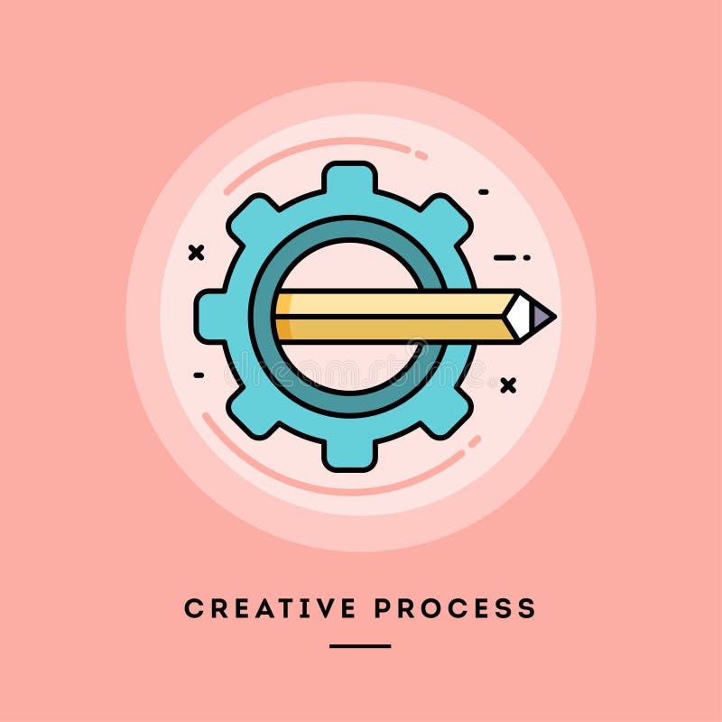 Creative Process Banners stock vector. Illustration of banner - 212847746