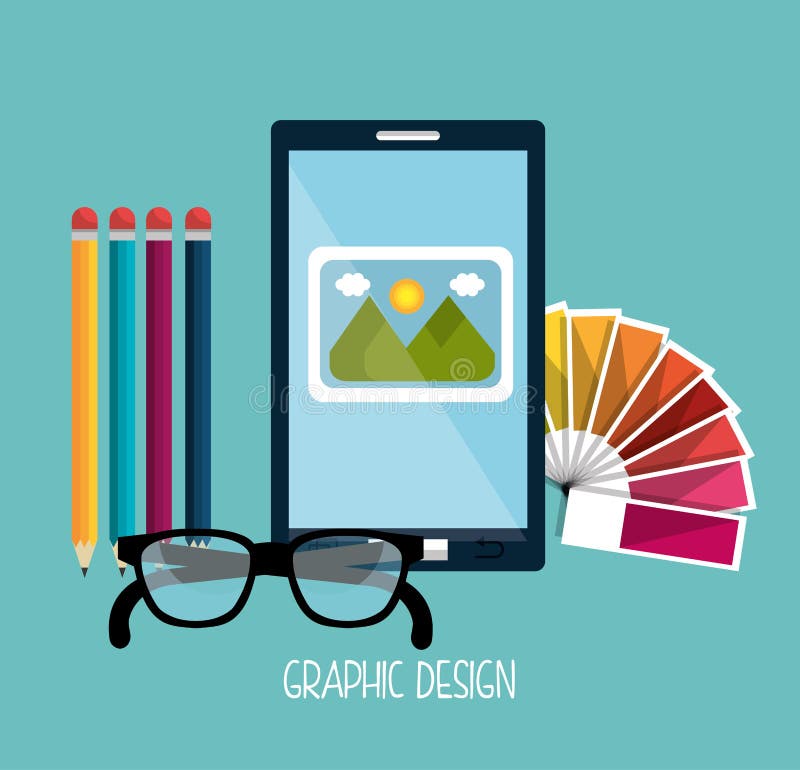 Creative Process Graphic Design Theme Stock Illustration - Illustration ...