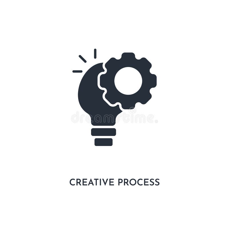 Creative Process Icon. Simple Element Illustration. Isolated Trendy ...