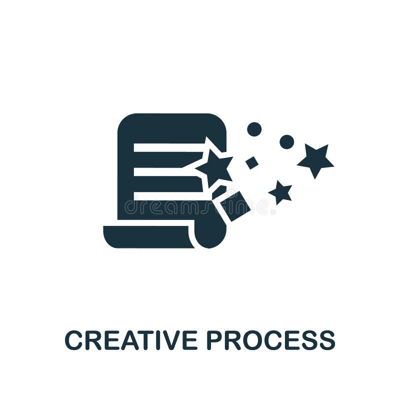Creative Process Icon. Simple Illustration from Creative Package ...