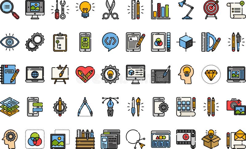 Creative Process Icons High-Quality Vector Icons Collection with ...