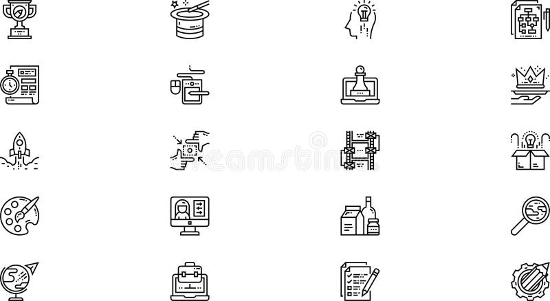 Creative Process Icons High-Quality Vector Icons Collection with ...