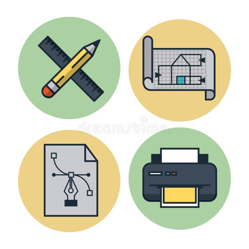 Process icons design stock vector. Illustration of manage - 63076042