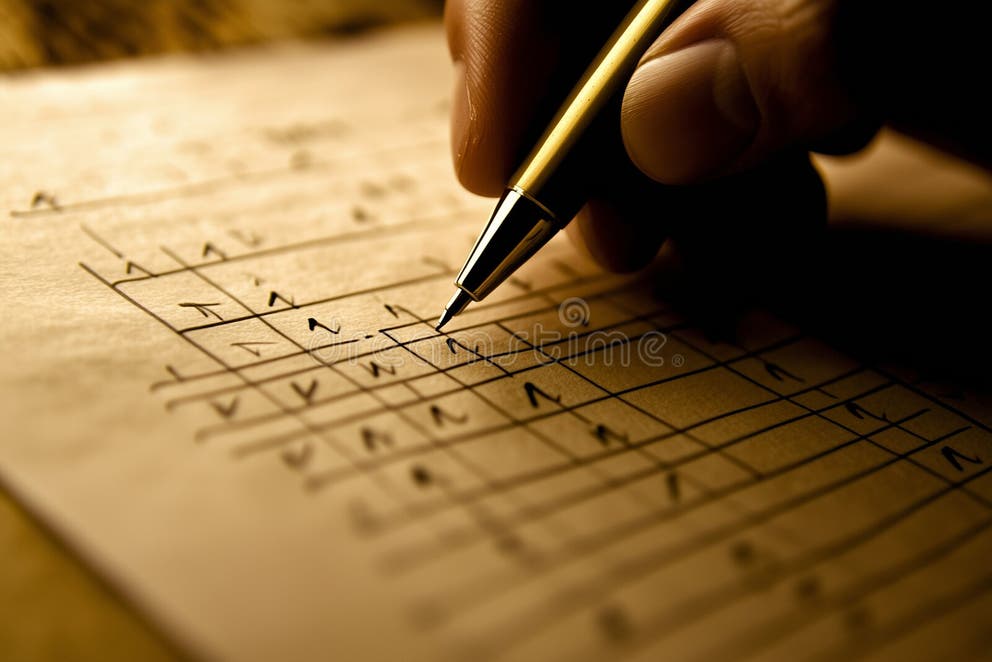 Creative Process of Music Composition Stock Illustration - Illustration ...