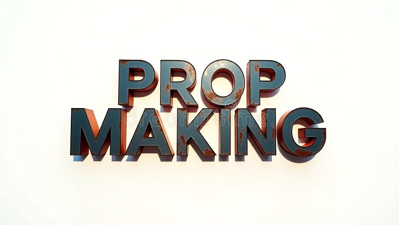 Creative Process of Prop Making Highlighted by Bold Typography Design ...