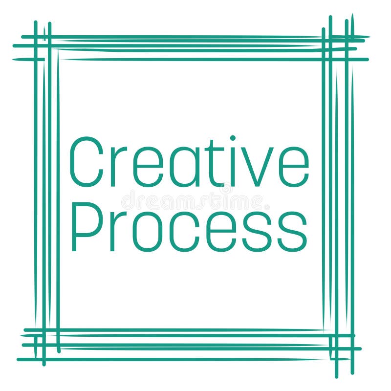 Creative Process Green Blue Floral Wave Stock Illustration ...