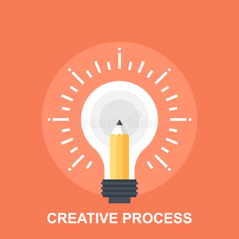 Creative Process stock vector. Illustration of energy - 52011644