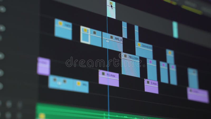 Creative Process, Video Gluing Using a Video Editing Program. TV ...