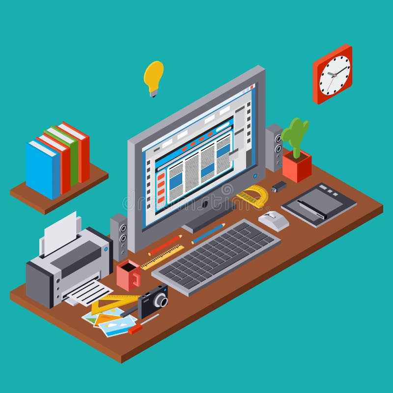 Creative Process, Web Design Graphic, Website Development Vector ...