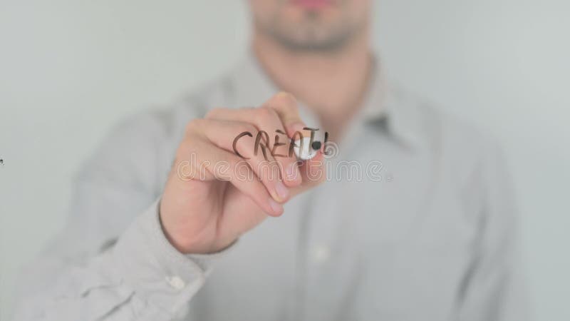 Creative Process, Writing on Screen with Hand Stock Video - Video of ...