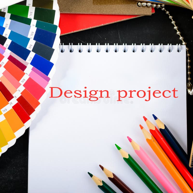 Creative Professional Designer Workplace in the Office. Top View Stock ...