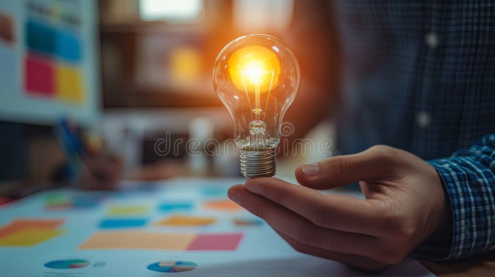 Creative Professional Developing Ideas for a Business Project in a ...