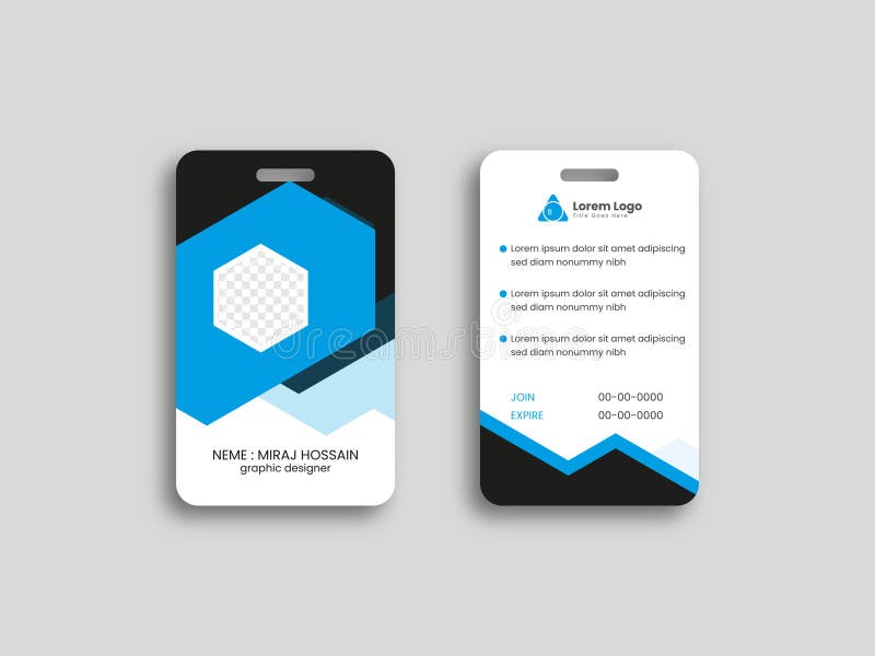 Creative Professional Id Card Business Card Design Template Stock ...