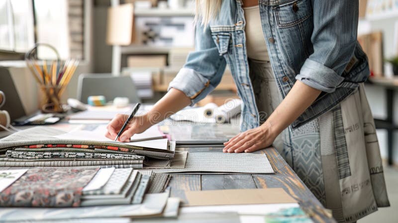 Creative Professional Selecting Materials Online Studio Environment ...