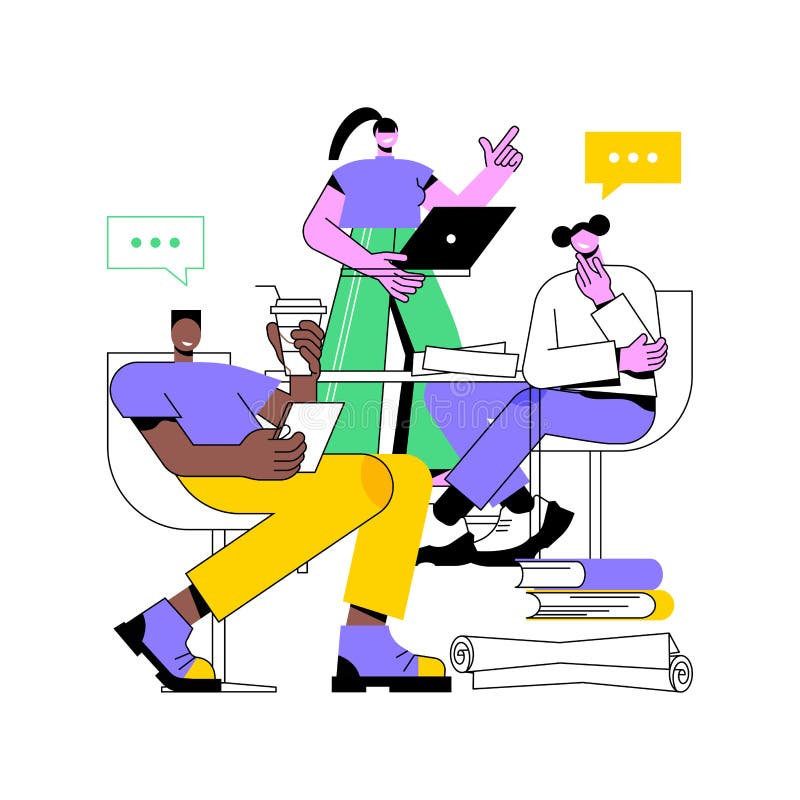 Creative Project Isolated Cartoon Vector Illustrations. Stock Vector ...