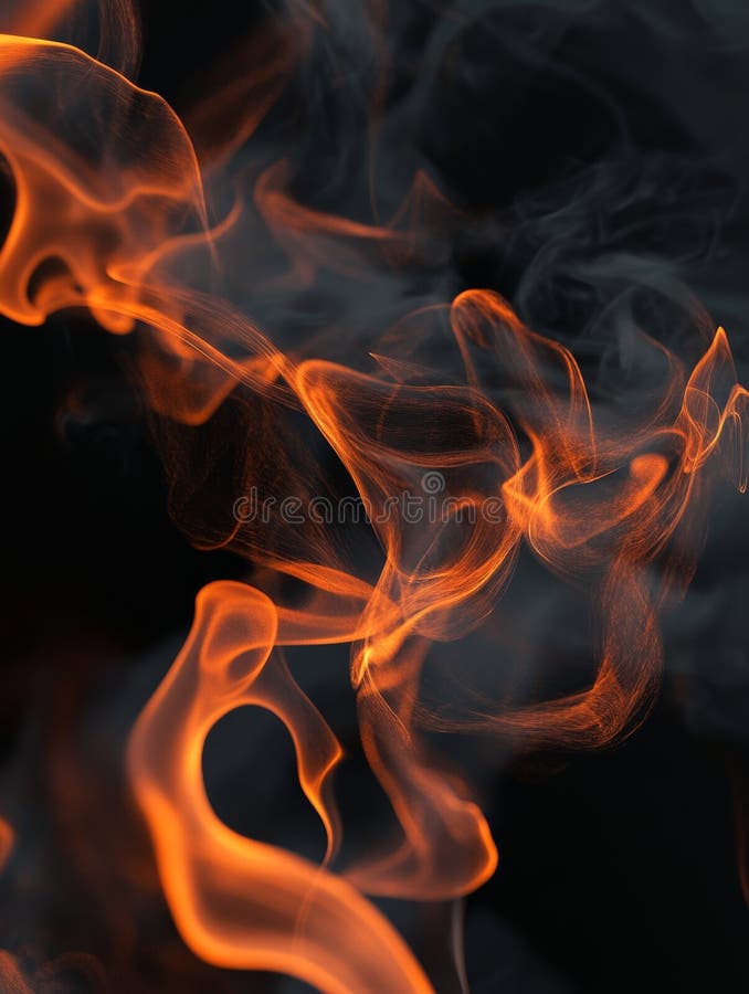 Creative Project Using Flame with Fire Element, Abstract Design with ...