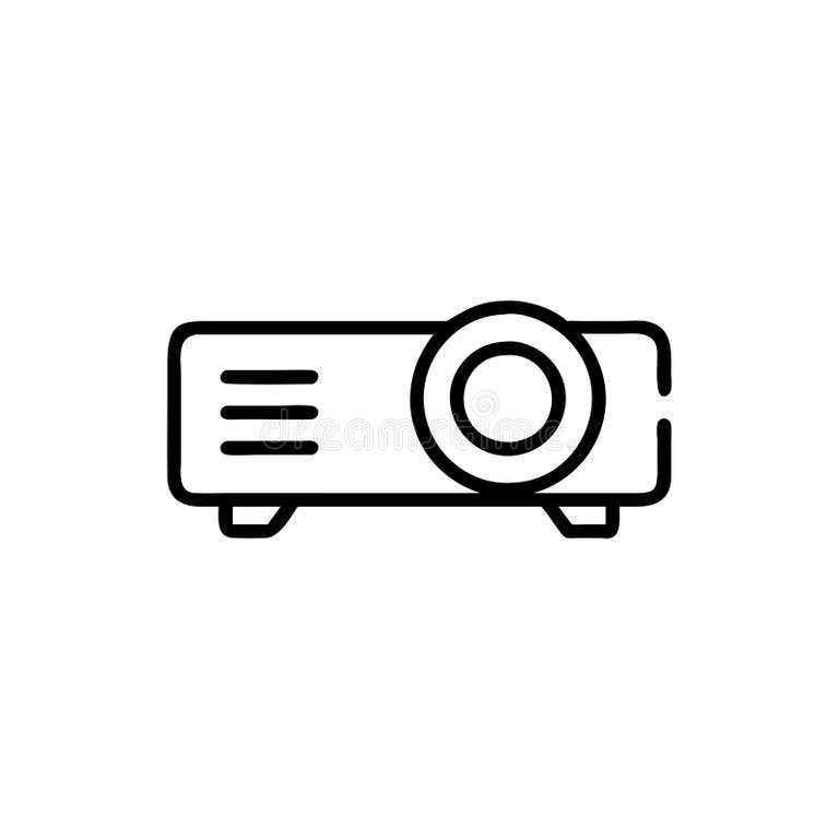 Creative Projector Icon for Presentations Stock Vector - Illustration ...