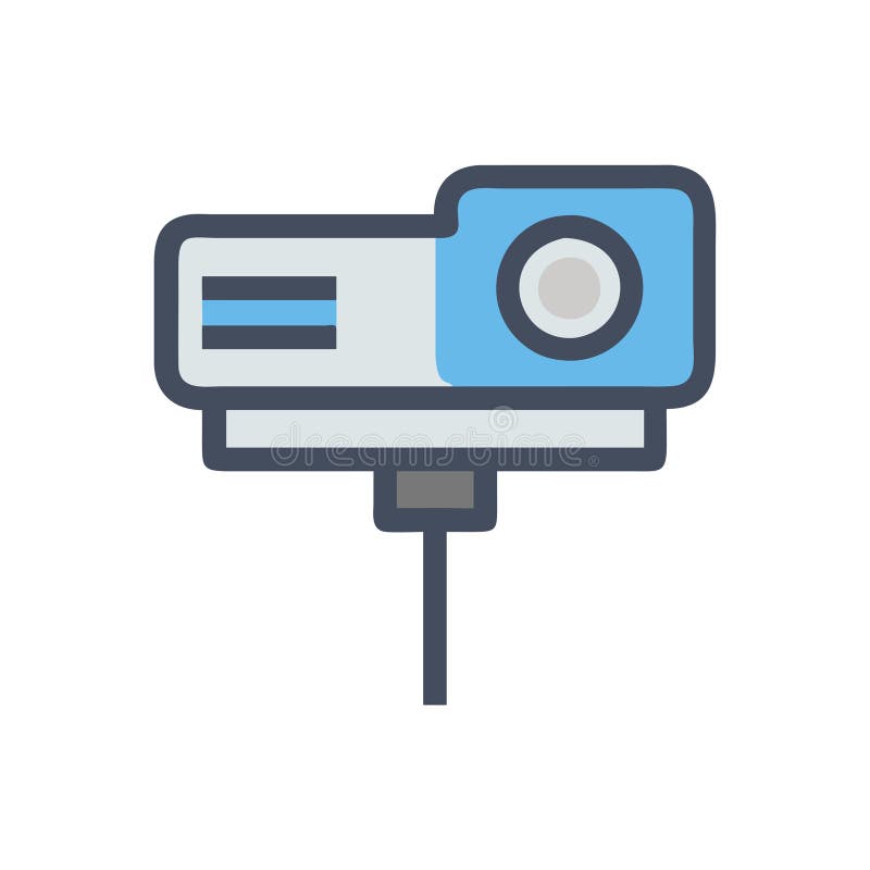Creative Projector Icon Representation Stock Vector - Illustration of ...