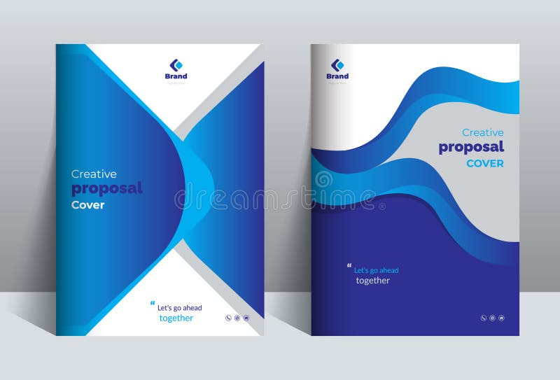 Creative Proposal Cover Design Concepts Stock Vector - Illustration of ...