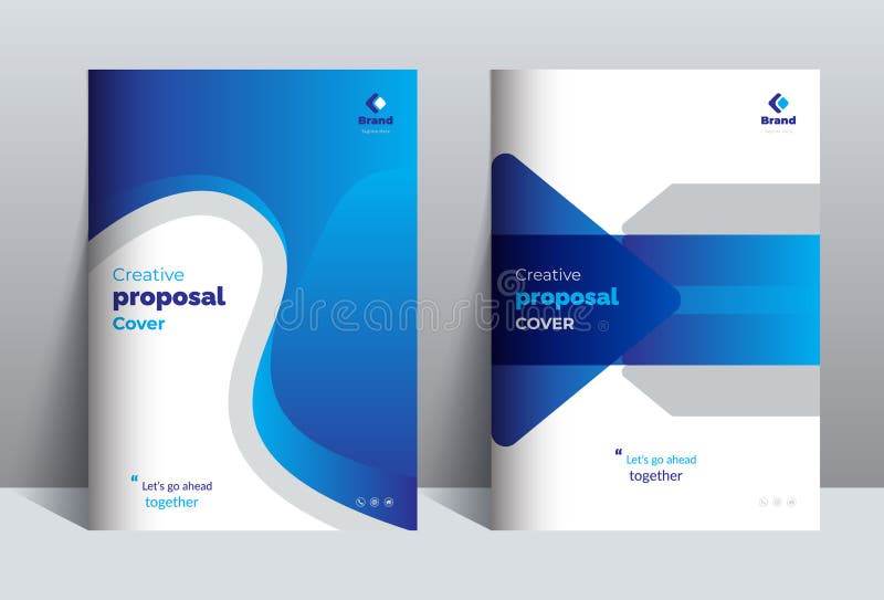 Creative Proposal Cover Design Concepts Stock Vector - Illustration of ...