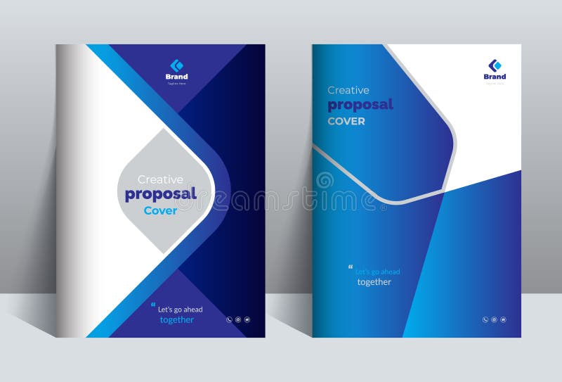 Creative Proposal Cover Design Concepts Stock Vector - Illustration of ...