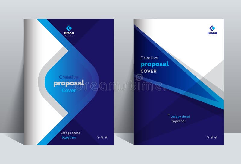 Creative Proposal Cover Design Concepts Stock Vector - Illustration of ...