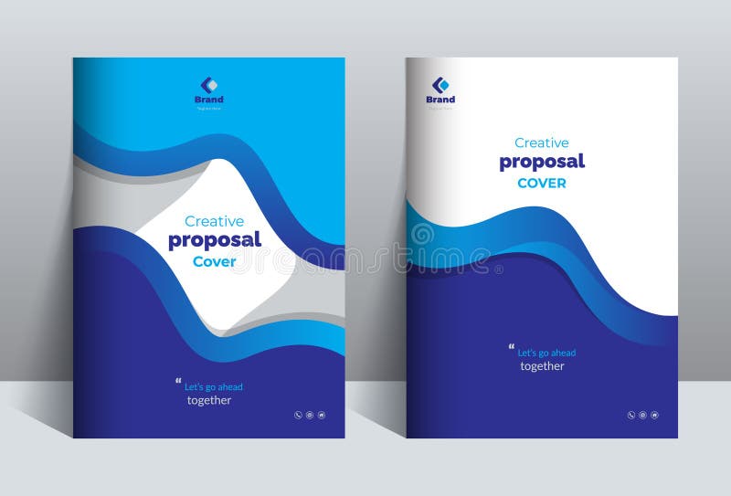 Creative Proposal Cover Design Concepts Stock Vector - Illustration of ...