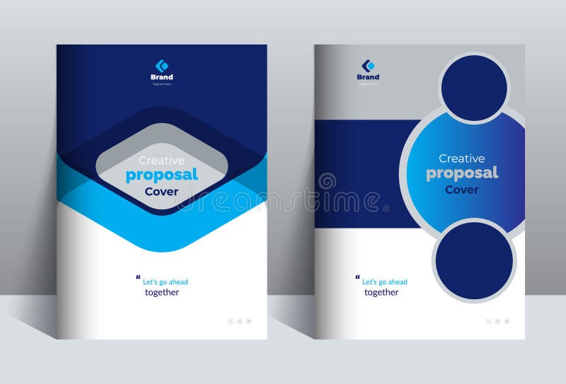 Creative Proposal Cover Design Template Concepts Stock Vector ...