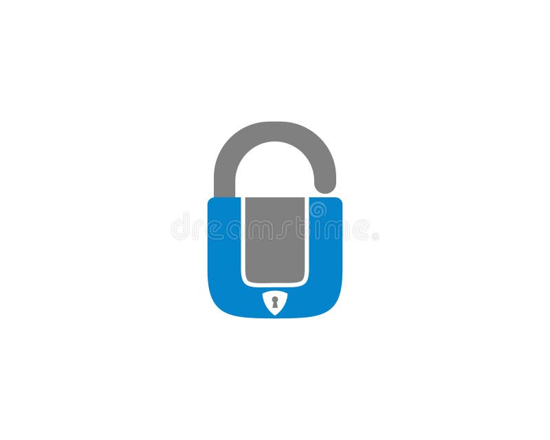 Letter U Lock and Security Logo Design Concept. Stock Vector ...
